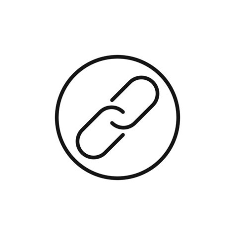 Link Icon Outline Collection In Black And On White Background 48313787