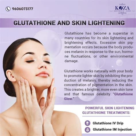 Glutathione And Skin Lightening