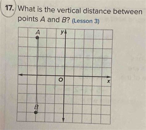17 What Is The Vertical Distance Between Points A And B Lesson 3 Math