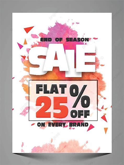 Flyer Banner Template Or Poster For The Closing Season Sale Vector