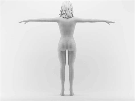 Naked Girl Poses Pack D Model By Noker