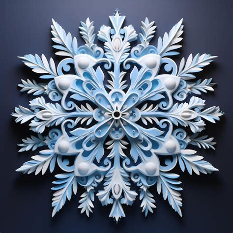 Premium AI Image An Intricate Snowflake
