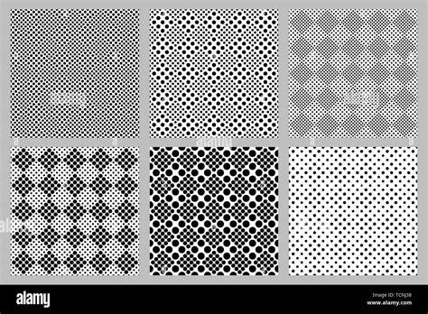 Seamless Geometrical Circle Pattern Background Set Abstract Vector