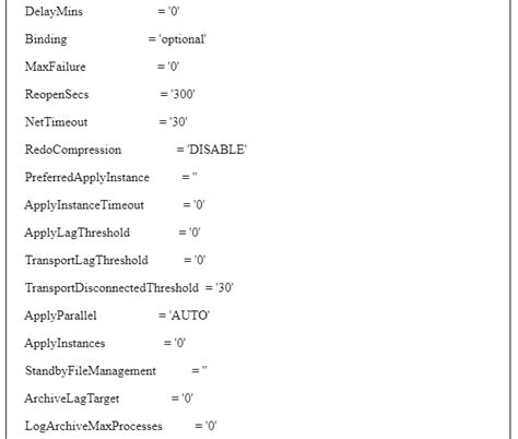 Warning Ora 16853 Apply Lag Has Exceeded Specified Threshold In 19c