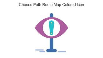 Choose Path Route Map Colored Icon In Powerpoint Pptx Png And Editable Eps Format PPT PowerPoint