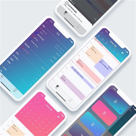 캘린더 이벤트 및 할 일 관리 앱 앱 포트폴리오 크몽