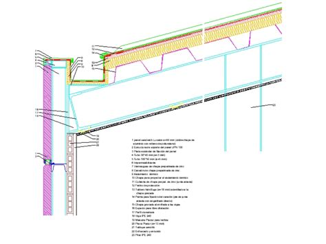 Sandwich Panel Facade Deck Cover In Autocad Cad 72 94 Kb Bibliocad