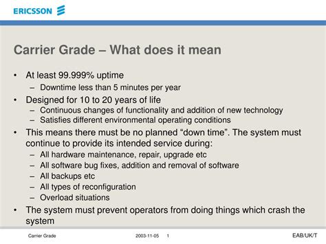 PPT Carrier Grade What Does It Mean PowerPoint Presentation Free Download ID 658199
