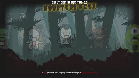 Css Daily Images Monsters Week