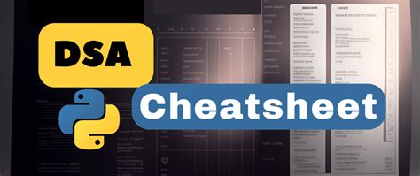 python dsa cheat sheet for superheros dev community