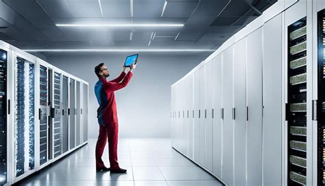 engineer deploying virtual machines on a server cluster premium ai