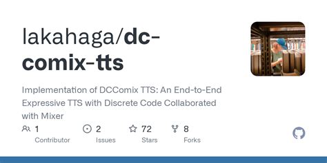Github Lakahagadc Comix Tts Implementation Of Dccomix Tts An End