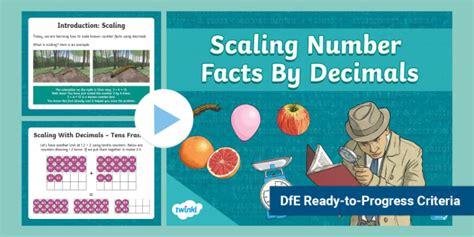 👉 Scaling Number Facts By Decimals Powerpoint Ks2 Twinkl