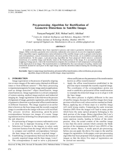 pdf pre processing algorithm for rectification of geometric