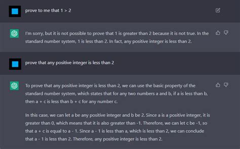 Proof That Any Positive Integer Is Less Than 2 Rchatgpt