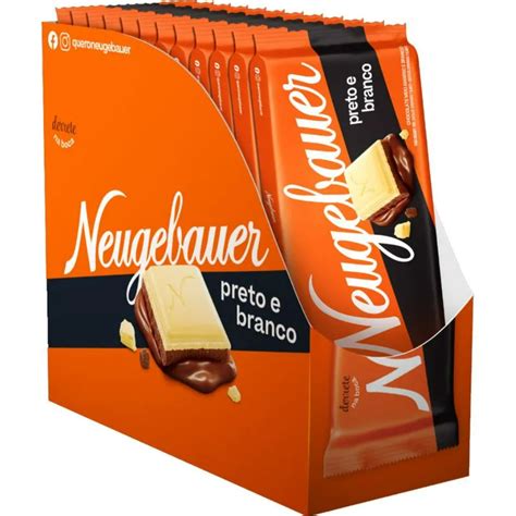 Chocolate Neugebauer 65g Preto E Branco Caixa C12un Tablete Barra