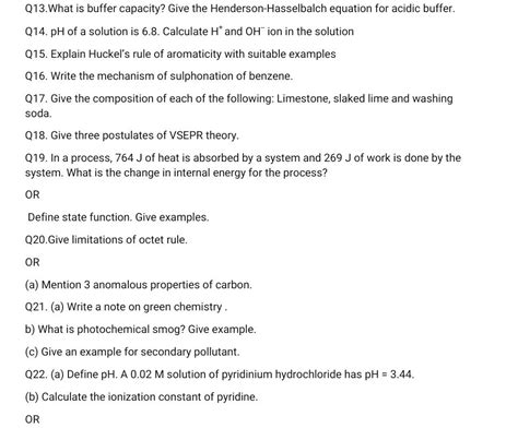Q13 What Is Buffer Capacity Give The Studyx