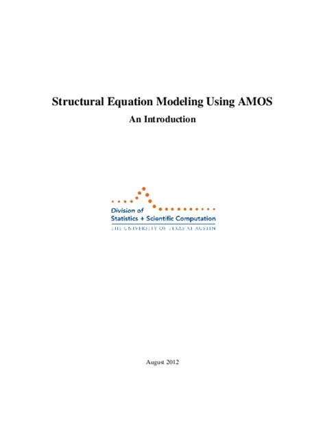 Structural Equation Modeling With Ibm Spss Amos Pdf Tessshebaylo