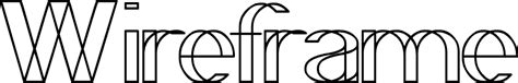 Wireframe Font Fonts U Com