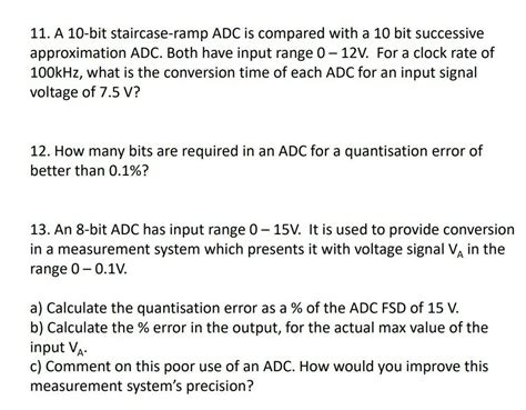 Solved A 10 Bit Staircase Ramp Adc Is Compared With A 10
