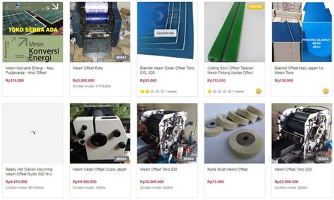 Jual Mesin Cetak Offset Bekas Second Terbaik