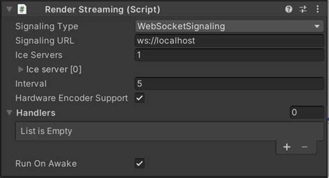 Creating The Scene Unity Render Streaming 310 Exp4