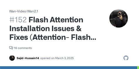Flash Attention Installation Issues And Fixes Attention Flash Attn Flash Attention Solved