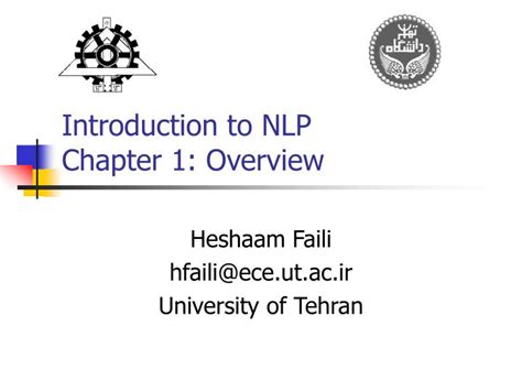 PPT Introduction To NLP Chapter 1 Overview PowerPoint Presentation