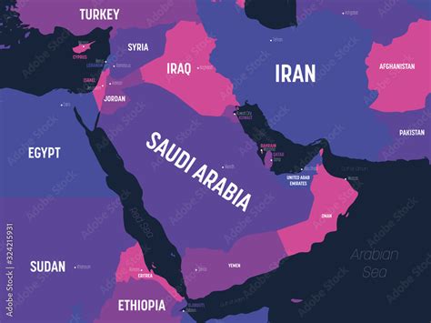 Arabian Peninsula Political Map
