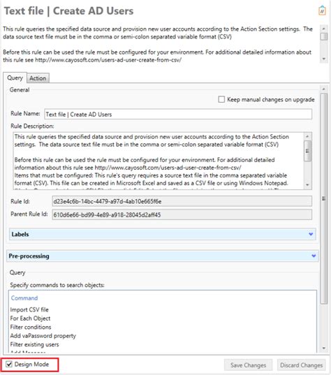 Design Mode Cayosoft Help Center