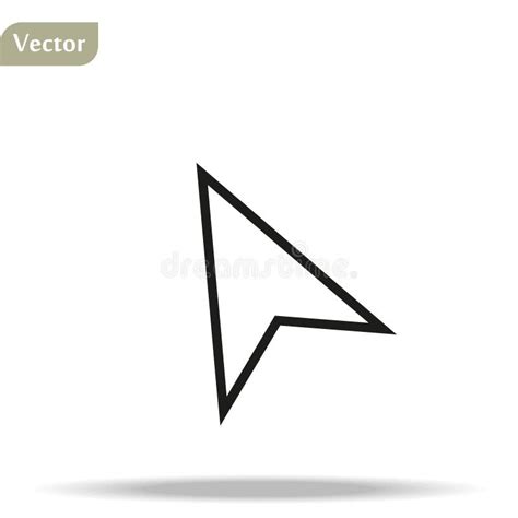 Computer Mouse Click Pointer Cursor Arrow Flat Vector Icon For Apps And