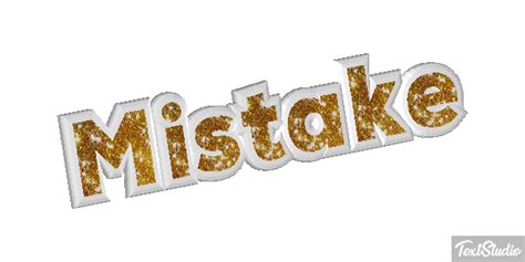 Mistake Word Animated  Logo Designs