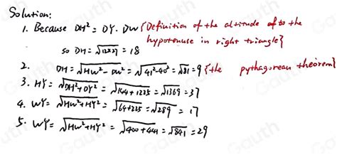 Solved: Learning Task #2 Direction: Solve the following using Pythagorean Theorem given the ...