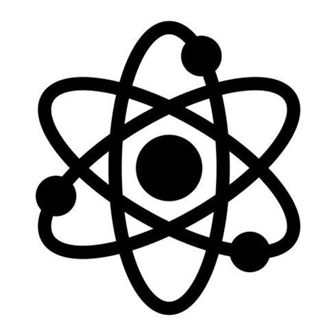 Dynamic Atom Molecule Science Symbol Vector Icon