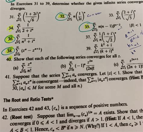 solved q3 determine whether the given infinite series