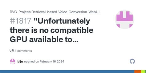 Unfortunately There Is No Compatible Gpu Available To Support Your