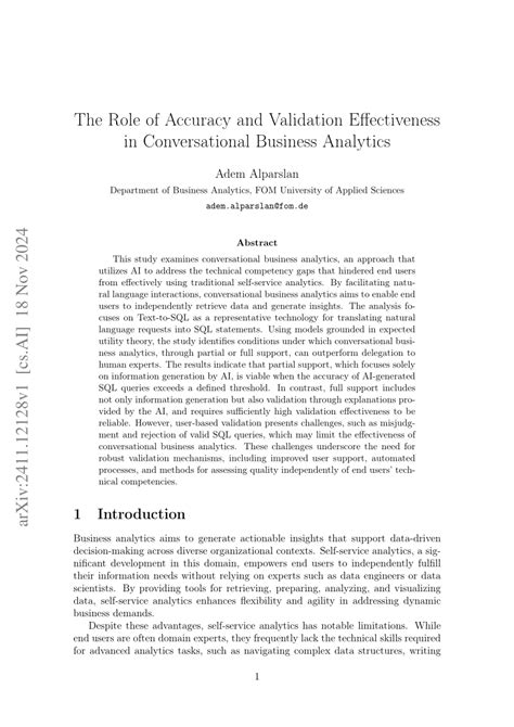Pdf The Role Of Accuracy And Validation Effectiveness In