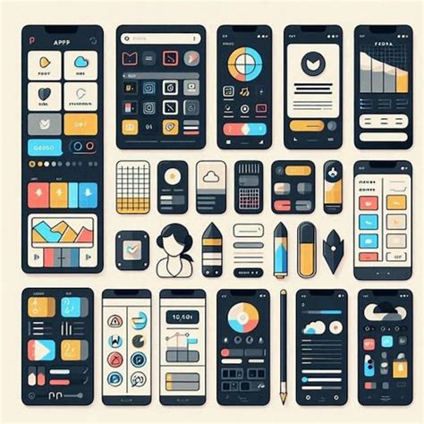 app and web uiux kits user interface elements wireframes and templates