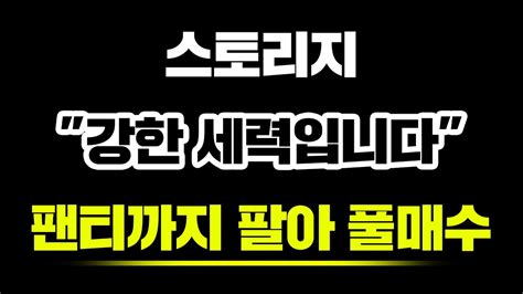 스토리지강한 세력입니다팬티까지 팔아 풀매수스토리지코인 스토리지전망 Youtube