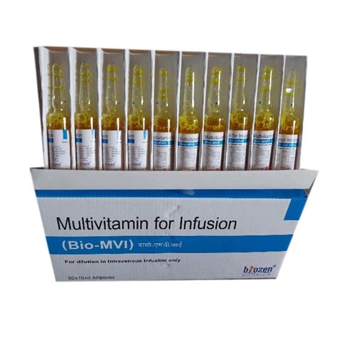 Bio Mvi Multivitamin Infusion 50 X 10ml Ampoules 6 Mg At ₹ 250 Box In Indore