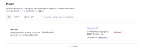 DeepScan SonarQube Plugin DeepScan