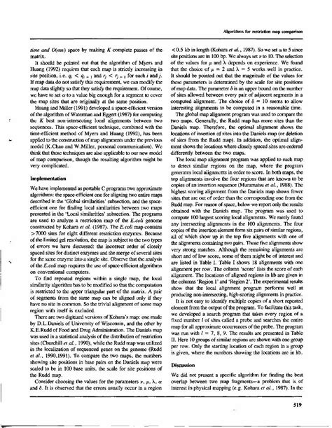Pdf Dynamic Programming Algorithms For Restriction Map Comparison Dokumen Tips