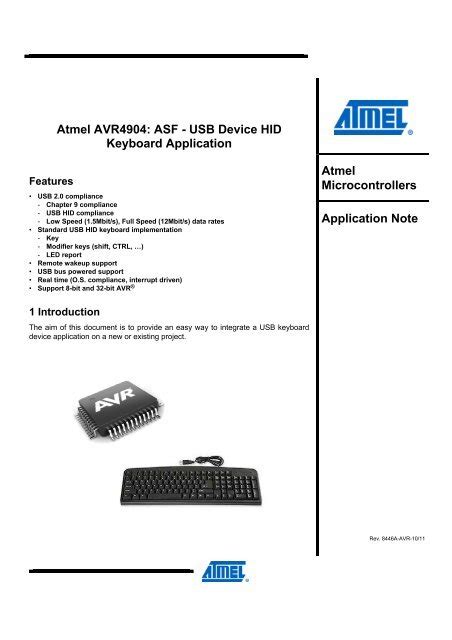 Asf Usb Device Hid Keyboard Application Atmel Corporation