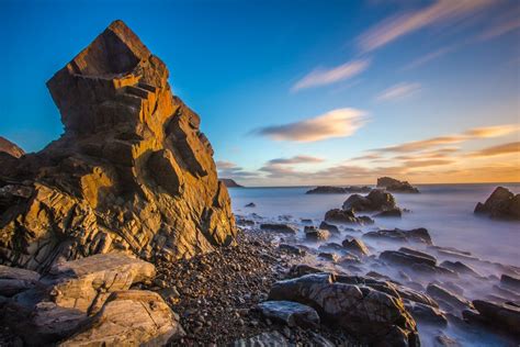 무료 이미지 바닷가 경치 바다 연안 모래 록 대양 구름 해돋이 일몰 햇빛 아침 육지 웨이브 새벽 조류 형성 낭떠러지 황혼 저녁 반사