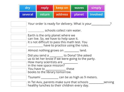 Unit 5 Practice 1 Match Up
