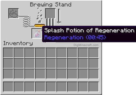 How To Make A Splash Potion Of Regeneration In Minecraft