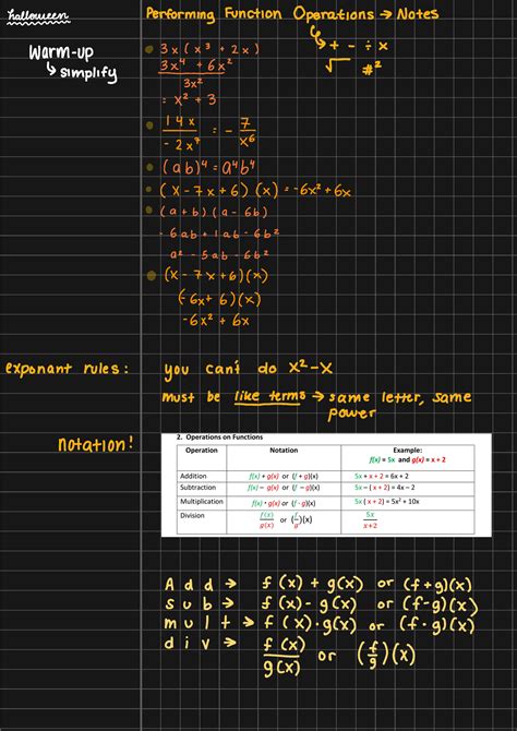 Algebra 2 Lesson 55 On Operations Add Subtract Multiply And Divide Expressions In