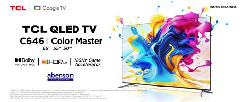 TCL C646 QLED TV Color Master Abenson Exclusive
