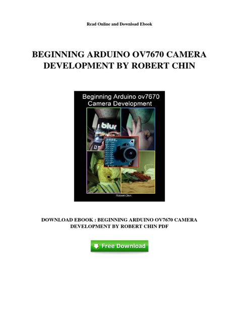 Beginning Arduino Ov7670 Camera Development By Robert Chin Pdf Digital Camera Arduino