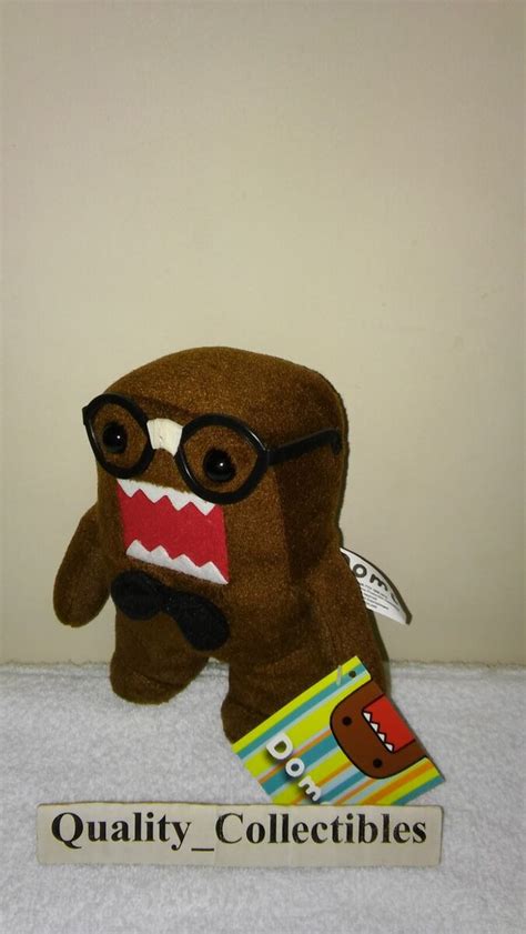 Nerd Domo New ~ Brown Nerd Domo 7 Inch With Glasses And Bow Tie Plush